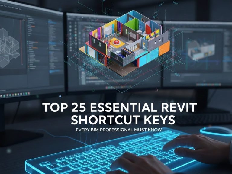 Top 25 Revit Shortcut Keys for BIM Professionals